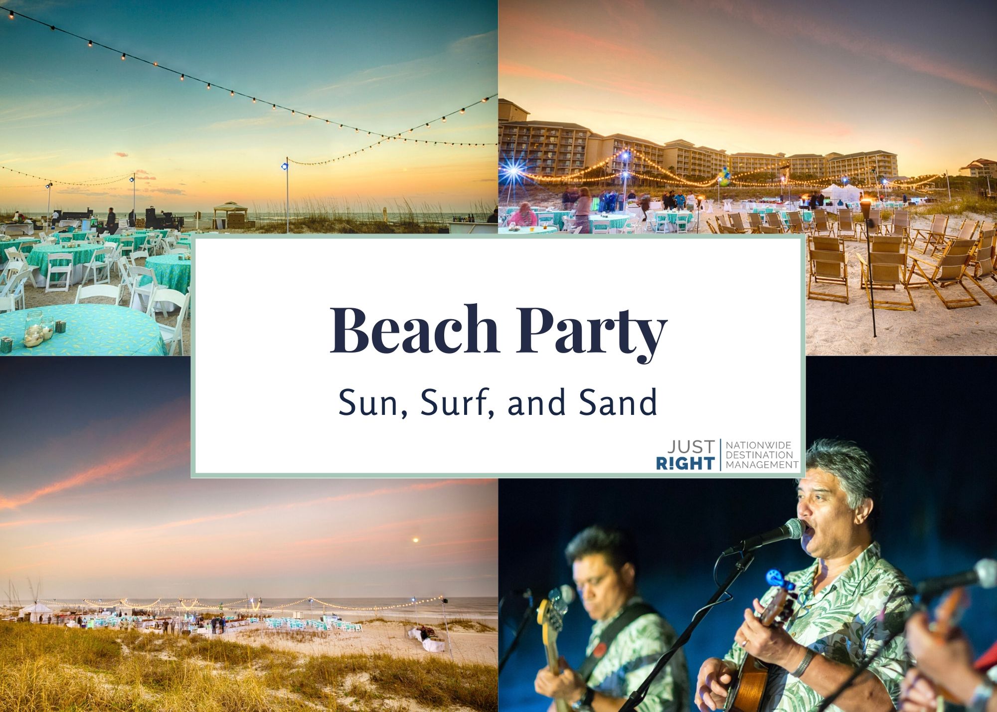 Beach Party Theme | Sun, Surf, and Sand on Amelia Island - Just Right!